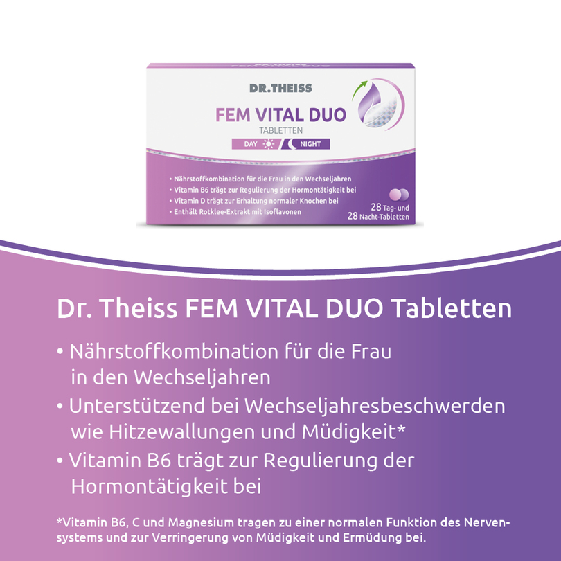 DR. THEISS - FEM VITAL DUO Tag- & Nacht-Tabletten | Dr. Theiss